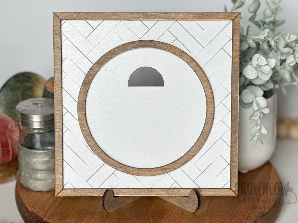 Farmhouse Herringbone Interchangeable Sign DIY Project – BrownCowCreatives