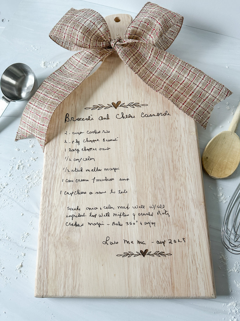 Custom Engraved Recipe Cutting Board – BrownCowCreatives